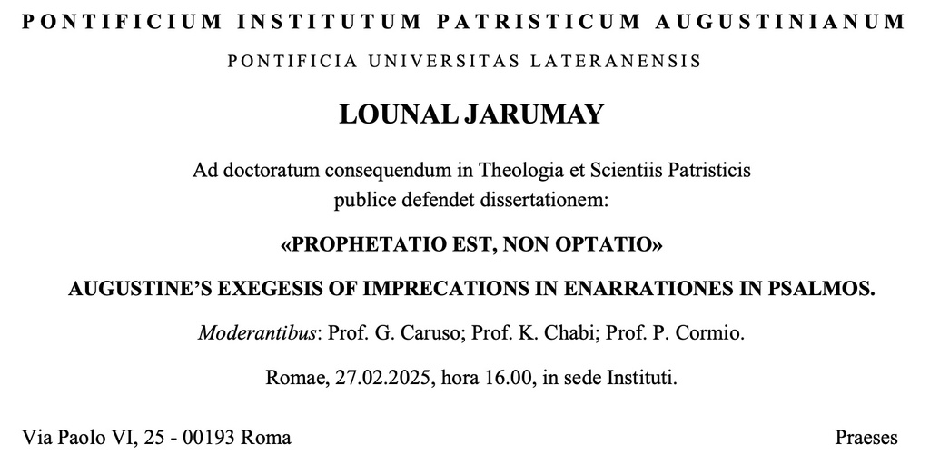Pontificium Institutum Patristicum Augustinianum